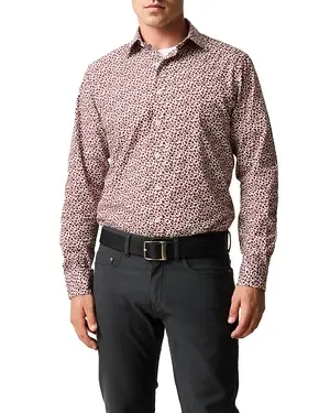 Rodd & Gunn Greenstreet Long Sleeve Sports Fit Shirt - Garnet