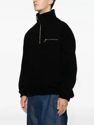 LC23 Zip-detail High Neck Sweatshirt
