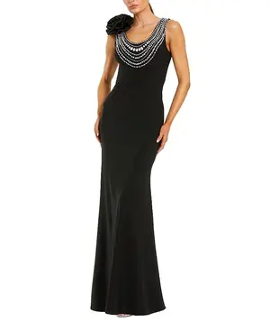 Mac Duggal Scoop Neck Evening Dresses