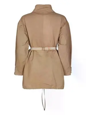 Prada Belted Half-zip Coat