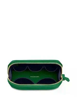 MAISON DE SABRE Leather Tech Pouch - Green