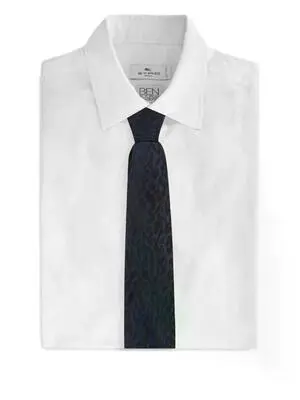 Etro Jacquard Animal Motif Neck Tie