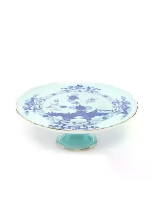 GINORI 1735 Oriente Italiano Floral-pattern Cake Stand - Blue
