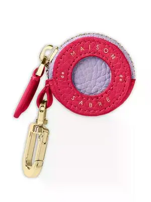 MAISON DE SABRE Leather Air Tag Charm - Pink