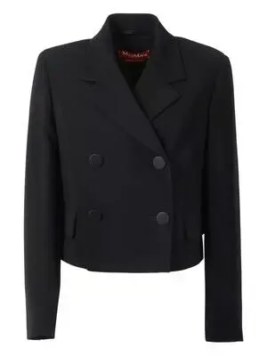 Max Mara Caprera Button Jacket - Black