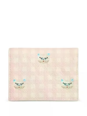 Valentino Garavani Le Chat De La Maison Grainy Leather Wallet