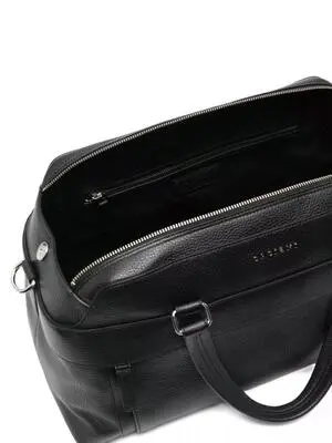ORTIGNI Top-handle Leather Luggage - Black