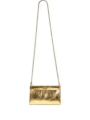 Etro Leather Shoulder Bag With Chain Strap