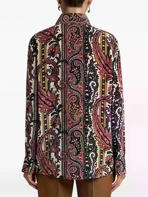Etro Leafy Paisley-motif Silk Shirt