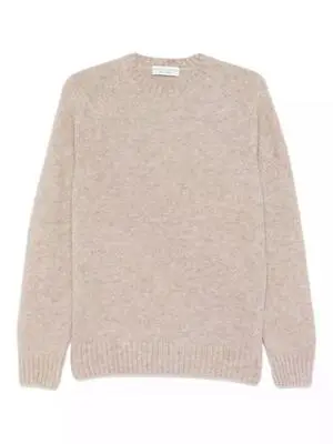 FILIPPO DE LAURENTIIS Ribbed Crew Neck Sweater - Neutrals