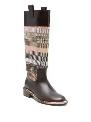 Missoni Paneled Knee High Boots