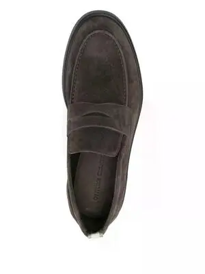 Officine Creative Frame 001 Suede Penny Loafers