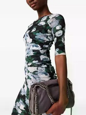 Stella McCartney Floral Print Mesh Top