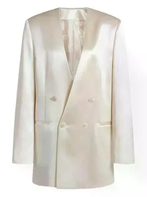 Alberta Ferretti Double-breasted Jacket - Neutrals