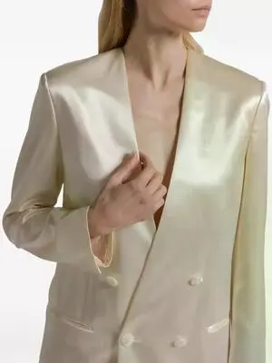 Alberta Ferretti Double-breasted Jacket - Neutrals