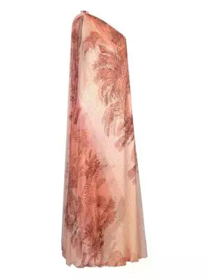 Johanna Ortiz One-shoulder Printed Maxi Dress - Neutrals