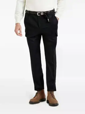 Brunello Cucinelli Cargo-pocket Wool Tapered Trousers
