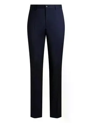 Etro Button Tailored Wool Trousers