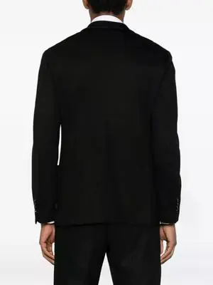 LARDINI Single-breasted Blazer - Black