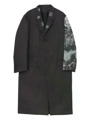 Yohji Yamamoto Graphic Coats For Men