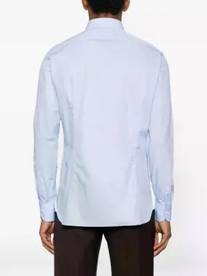 TRUZZI Checked-patterb Shirt - Blue