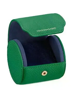 MAISON DE SABRE Leather Watch Roll - Green