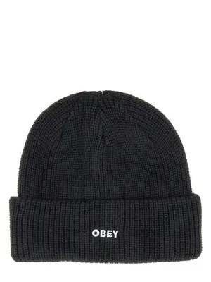 Obey Logo Cap Black