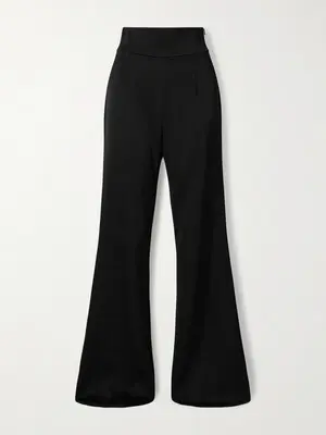 Galvan Satin Flared Pants