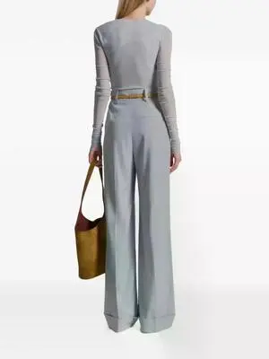 Alberta Ferretti High-waisted Tailored Trousers