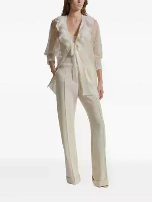 Alberta Ferretti Ruffled-collar Cardigan