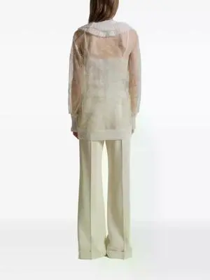 Alberta Ferretti Ruffled-collar Cardigan