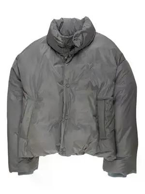 AMI Paris Button Padded Jacket - Grey