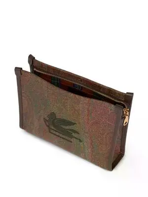 Etro Pegaso-embroidered Clutch