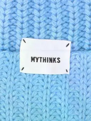 MYTHINKS Logo-patch Beanie - Blue