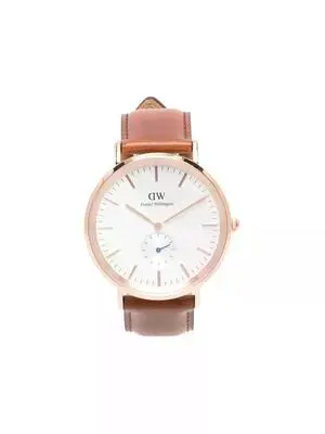 DANIEL WELLINGTON Multi-eye St Mawes Leather Strap 40mm - Neutrals