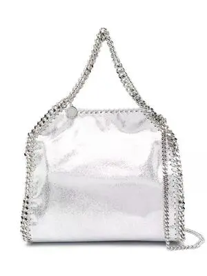 Stella McCartney Falabella Metallic-finish Tote - Silver