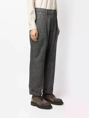 Brunello Cucinelli Cropped Wool-blend Trousers