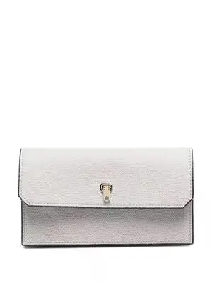 VALEXTRA Brera Long Leather Wallet - Grey