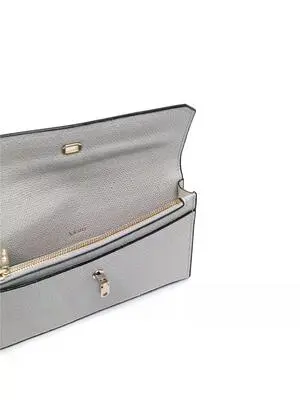VALEXTRA Brera Long Leather Wallet - Grey