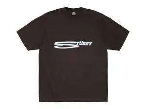 StÜssy Stretch Pigment Dyed Tee Shirt - Faded Black
