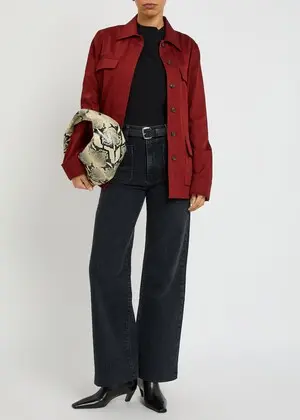 FRAME The Refined Wide-leg Jeans - Black