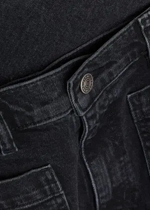 FRAME The Refined Wide-leg Jeans - Black