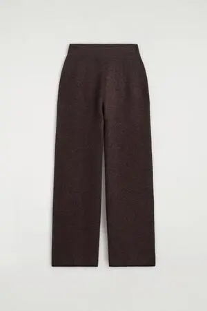Cos Boiled Merino Wool Wide-leg Pants