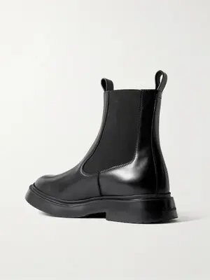 Proenza Schouler Bank Leather Chelsea Boots - Black