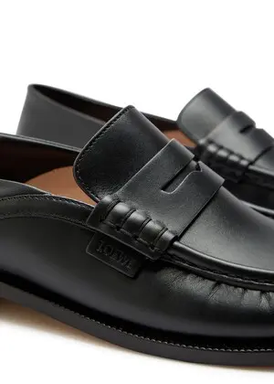 Loewe Campo Leather Loafers