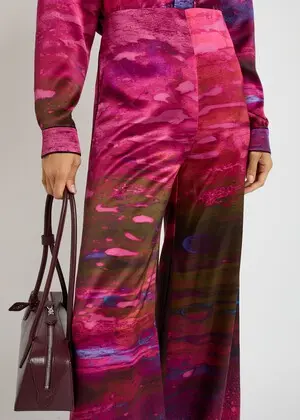 ROKSANDA Arneau Printed Wide-leg Trousers