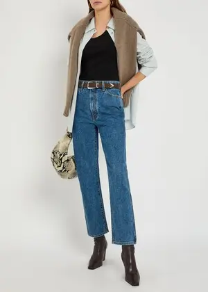 Khaite High-rise Slim Straight-leg Jeans