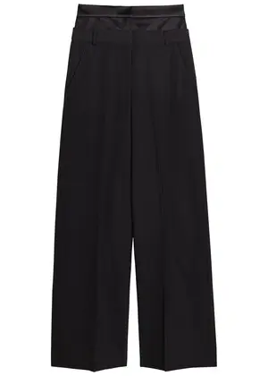 Erdem Layered Wide-leg Trousers