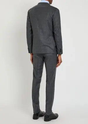 Canali Checked Wool Suit
