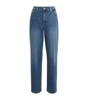 7 For All Mankind Stovepipe Straight Leg Jeans